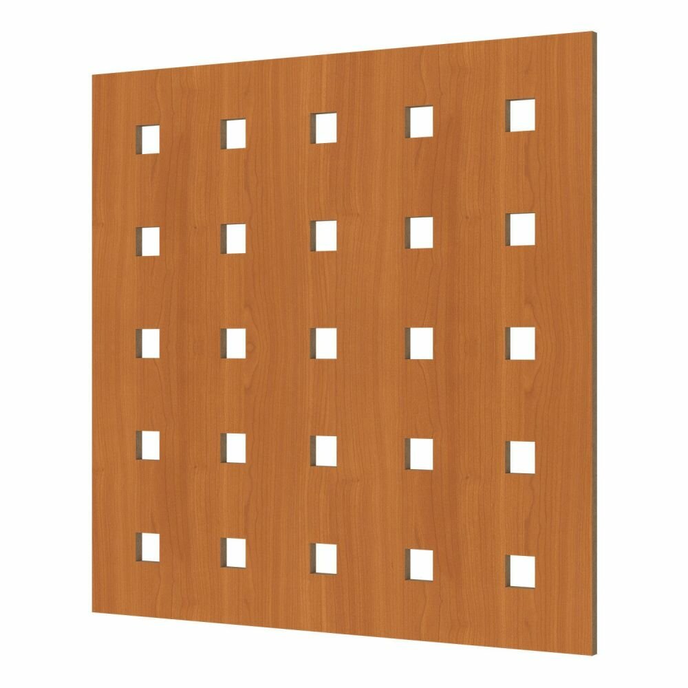 Перфорированная Панель Cosca Квадро 8-28 ХДФ Вишня В780хШ1400 мм / Коска.