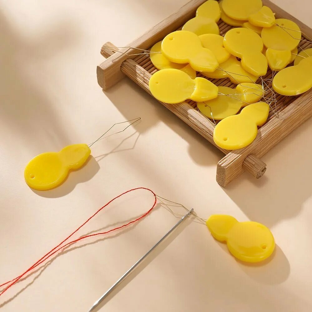Нитковдеватель для иголки, нитевдеватель для швейной машины, 10 штук, цвет желтый