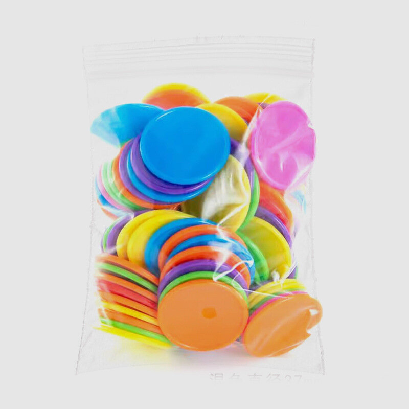 Ll.cm однотонные пластиковые монеты для детского сада, награды, обменные чипсы, жетоны, игрушки для обучения