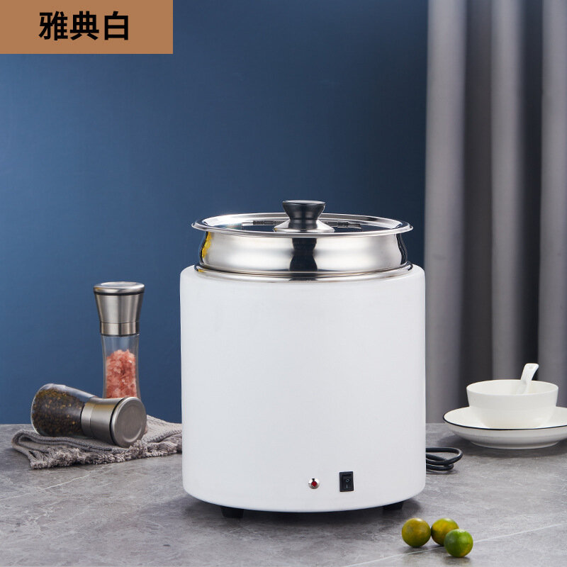 Электронный теплый супник, не требующий воды, из нержавеющей стали, изоляционный ведро, электрический супник, супник самообслуживания, супник с постоянной температурой, супник для завтрака, супник для каши