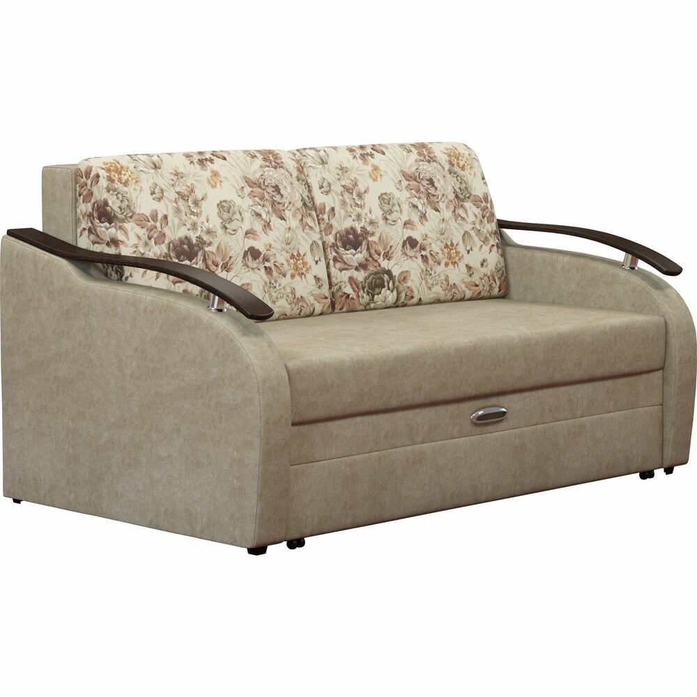 Выкатной диван МебелПром Наташа 140 ДН волна 19