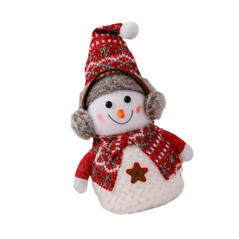 Рождественское украшение-кукла Снеговик-большая