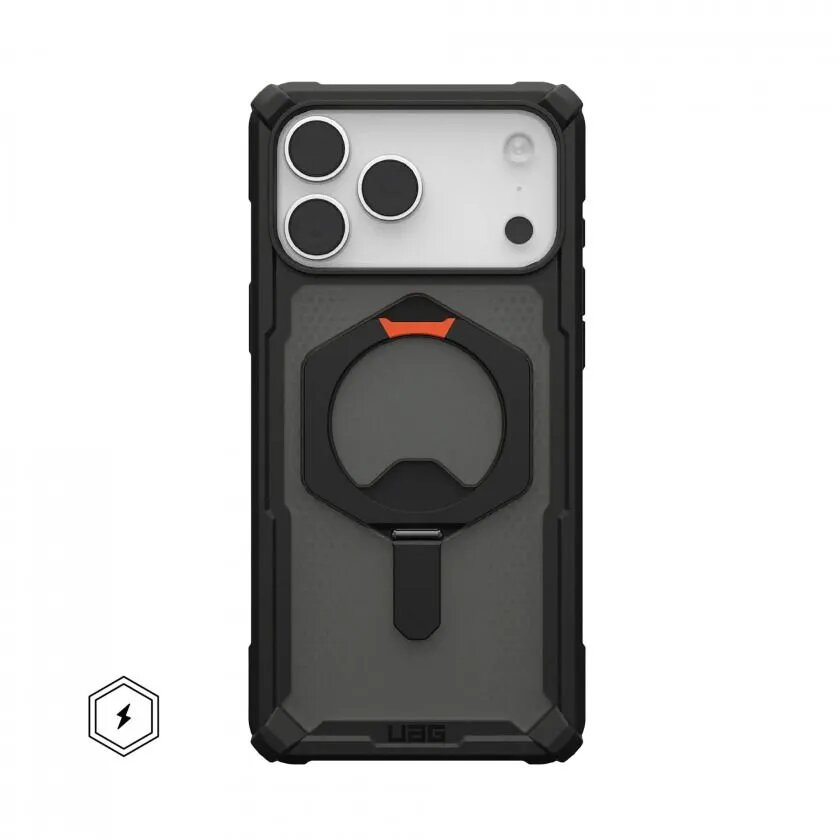 Чехол "Plasma XTE" Uag, поддержка MAGSAFE, для iPhone 17 Pro Max, черно-оранжевый (Black/Orange)