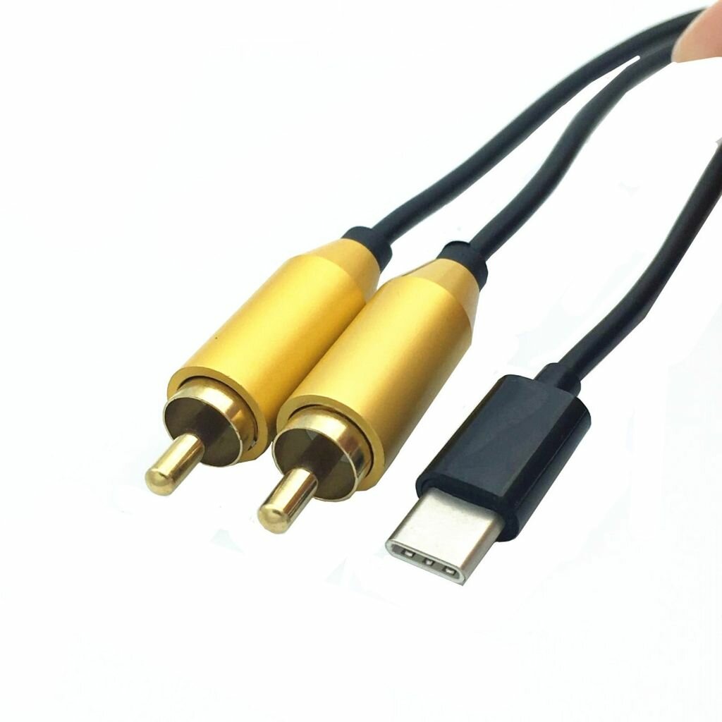 USB C на 2RCA аудиокабель — фото 1