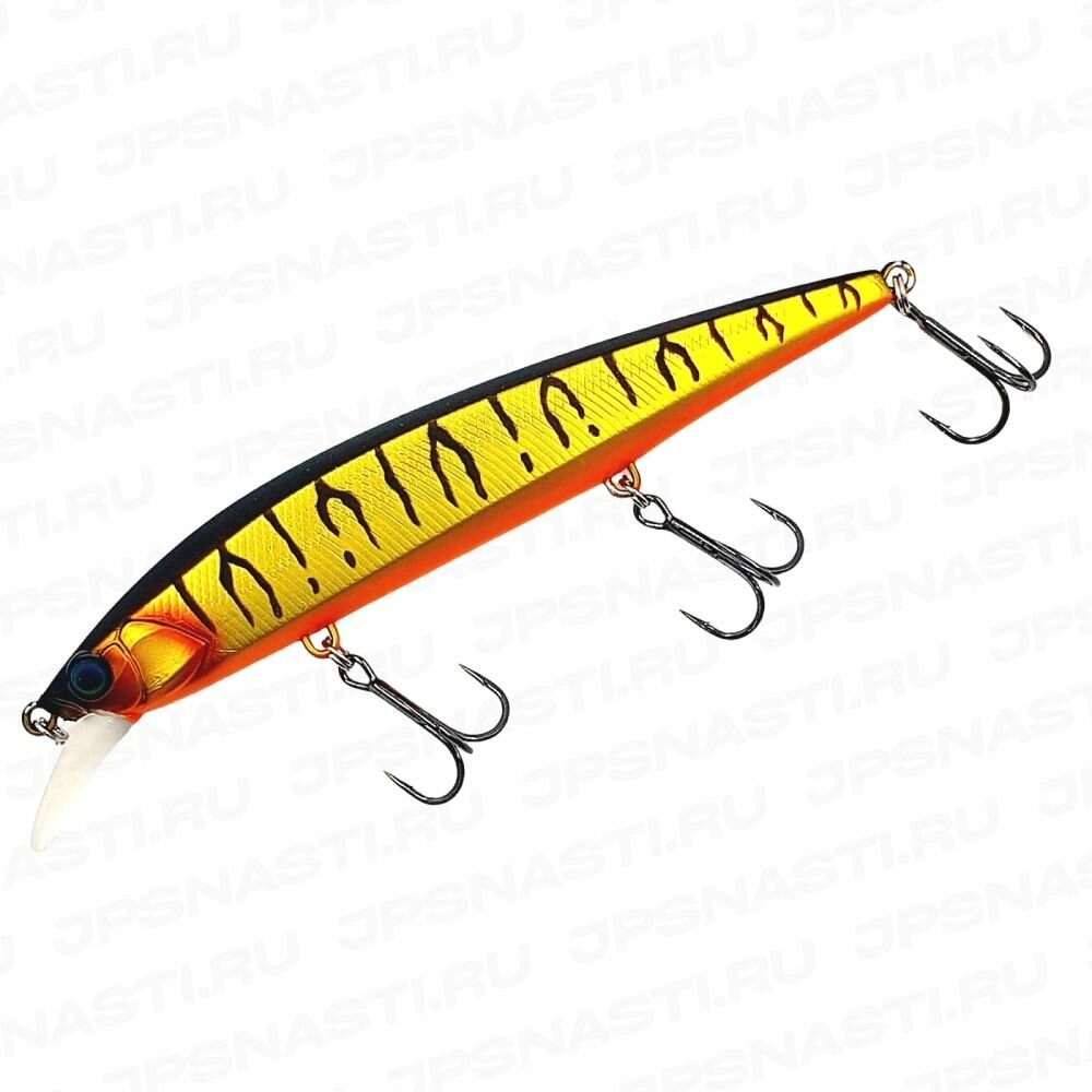 Японский воблер на щуку Jackall Rerange 110 SP, 14.8 гр, mat gold tiger / Рыболовные приманки для ловли хищника / Воблеры на судака