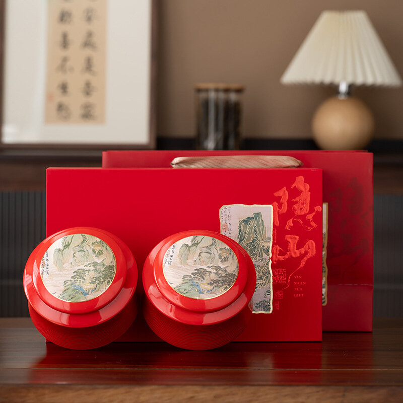 Керамическая чайная банка подарочная коробка пустая коробка для зеленого чая Longjing Biluochun черного чая пустая банка подарочная коробка для подарков с возможностью нанесения логотипа