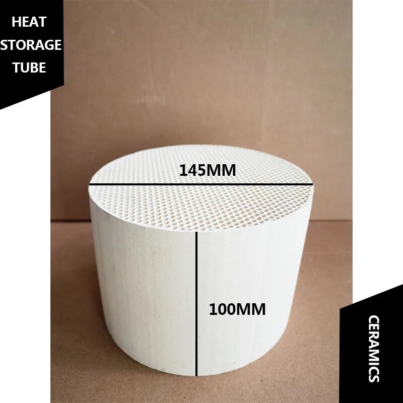 Блок теплохранилища 145*100 мм 3,0, высокотемпературная канавка для удаления пыли и газа, сотовая керамическая трубка для теплохранилища, шестигранное отверстие