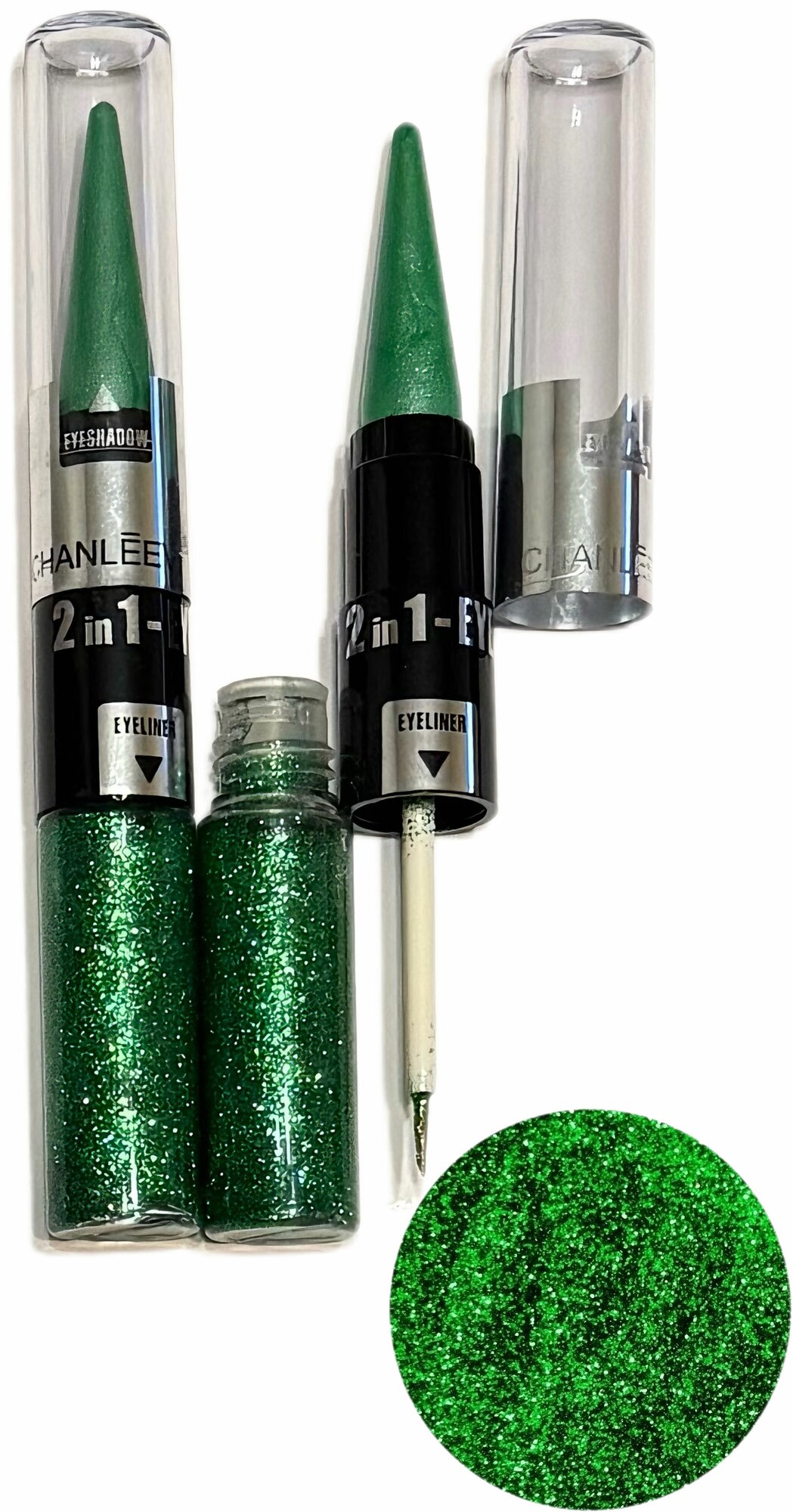 Chanleevi Подводка для глаз Eyeshadow Eyeliner Зеленая 6 мл
