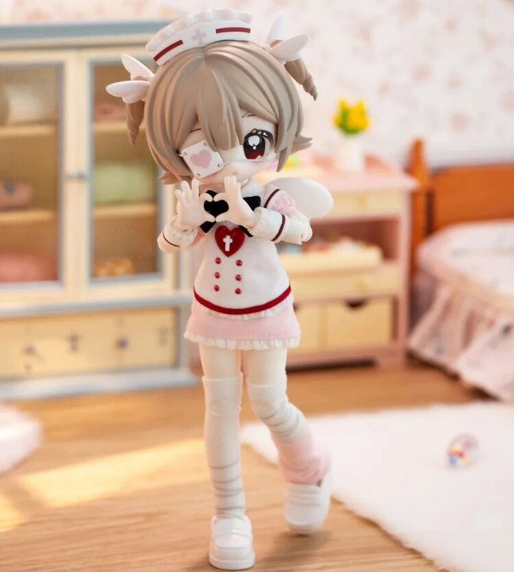 MEET PHOENIX Unveiled Door Little Key Artbook Series 1/12 BJD MJD фигурки Белый, Open-Nurse