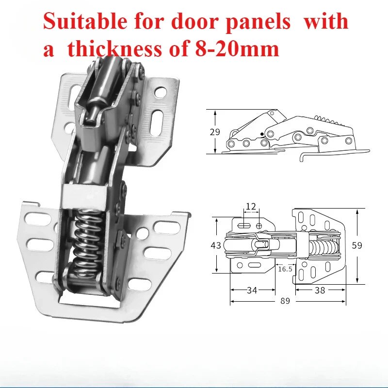 Гидравлические петли для шкафов с мягким закрыванием A
