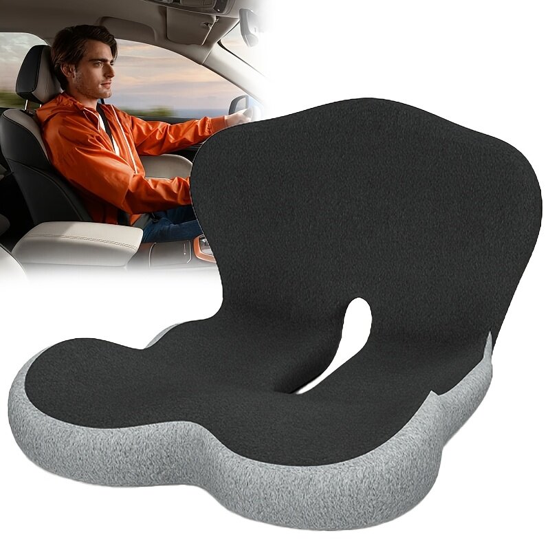 Удобная подушка для сиденья с поддержкой спины - мягкая, поддерживающая, подушка для офисного кресла и игрового кресла обеспечивает комфорт бедер при длительном сидении, вождениях и работе за столом