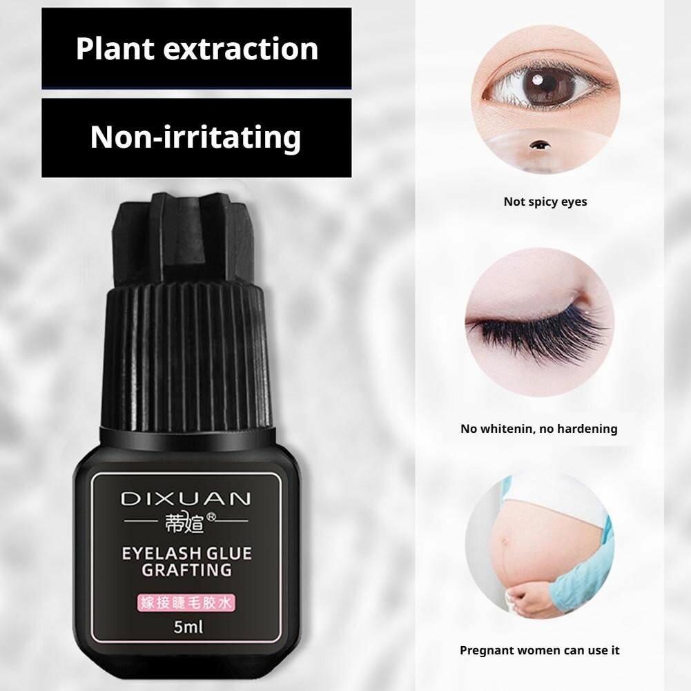 Клей для наращивания ресниц "Без слез" безопасный гипоаллергенный состав для домашнего использования