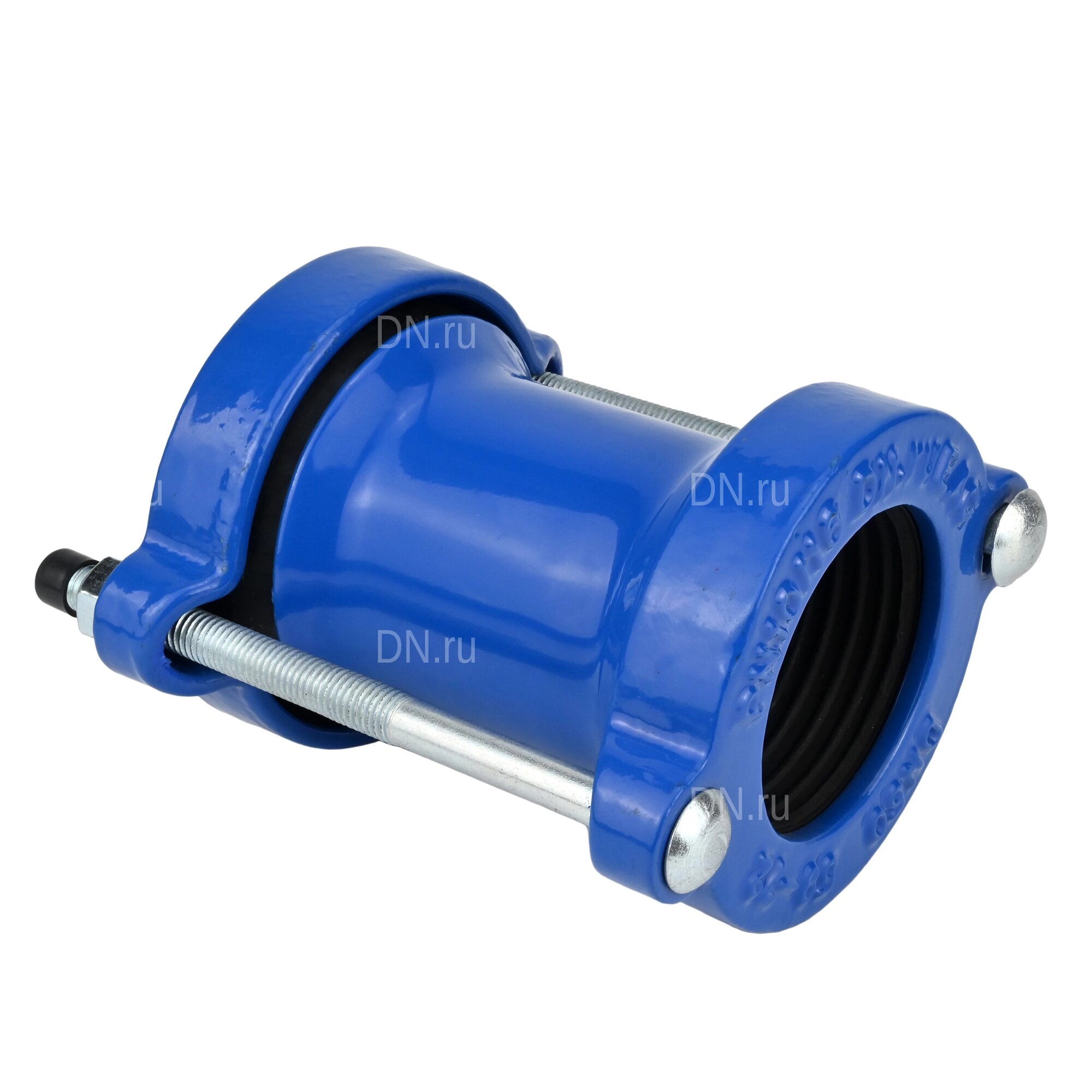 Муфта соединительная DN.ru ДРК Ду50 Ру10/16, корпус - углеродистая сталь, уплотнение - EPDM, обжимной диаметр 59-72мм