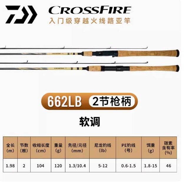 Удочка DAIWA 21 Модель CROSSFIRE Crossfire с прямой ручкой для дальнего заброса микроприманок