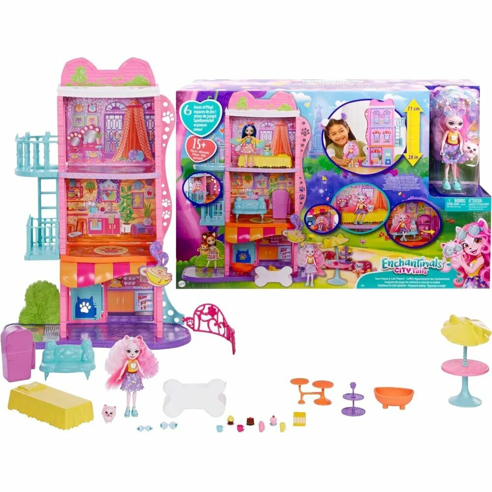 Enchantimals City Tails, Таунхаус и кафе, игровой набор