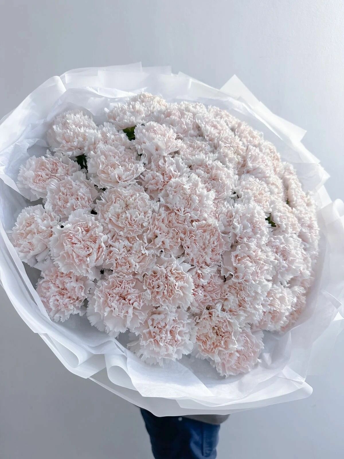 Нежный букет из 51 диантуса