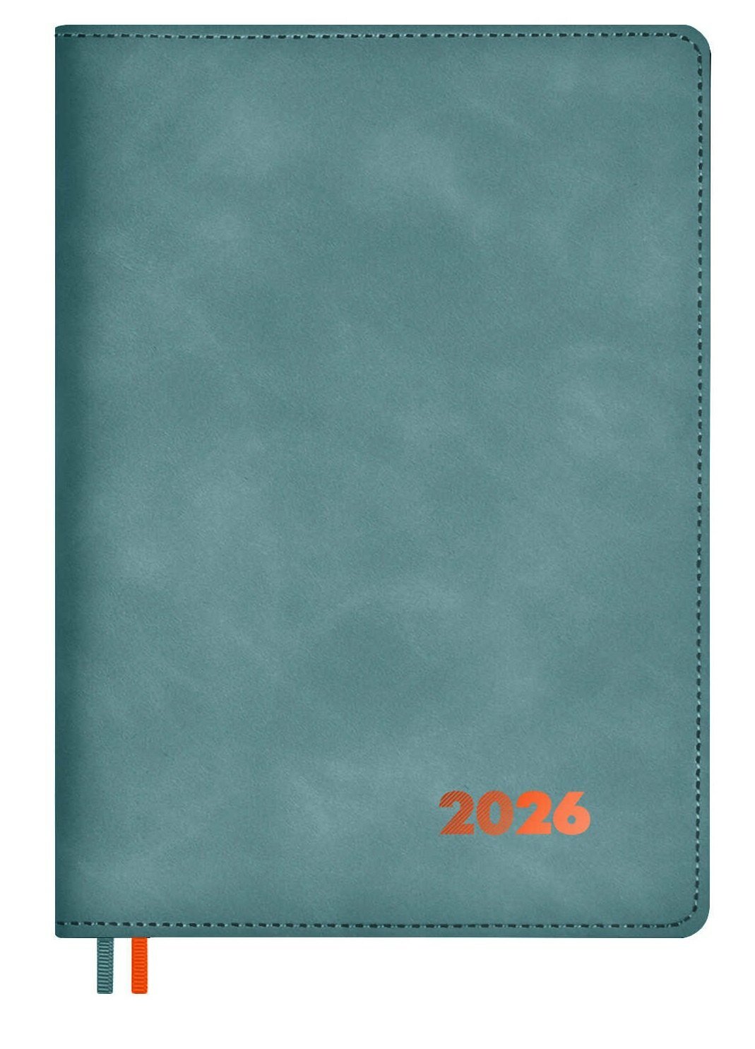 Еженедельник датированный 2026 год, А5+, 80 листов, "Нубук", бирюзовый