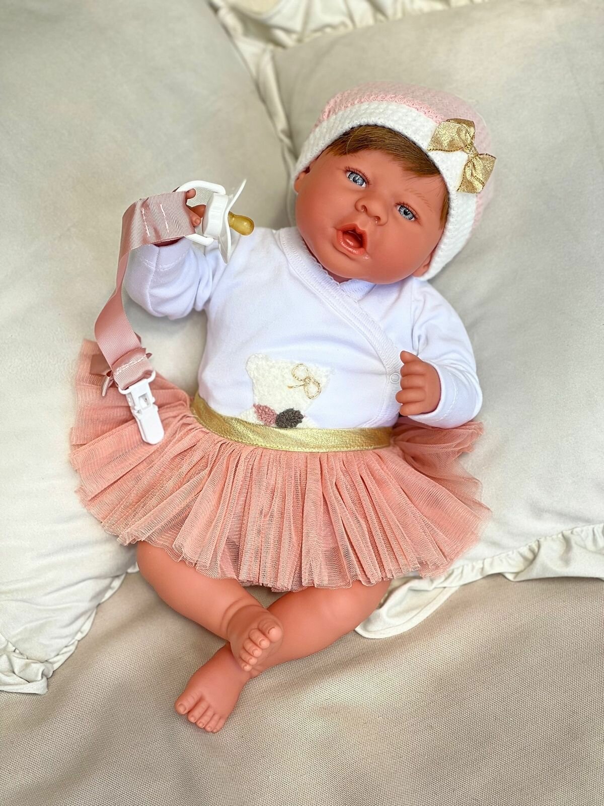 Кукла Реборн 45 см Мартина мягконабивная (M3131)