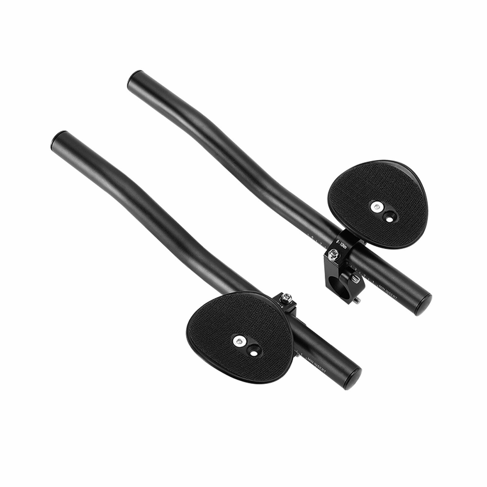 Ручки для велосипеда Time Trial Bike Aerobar из алюминиевого сплава, черного цвета, вес 430 г, размер 34 * 7.5 см, для дорожных и горных велосипедов, в комплект входят 2 ручки, 2 кусочка пены, 2 подставки для пены, 2 крепления, 4 винта крепления, 2 винта