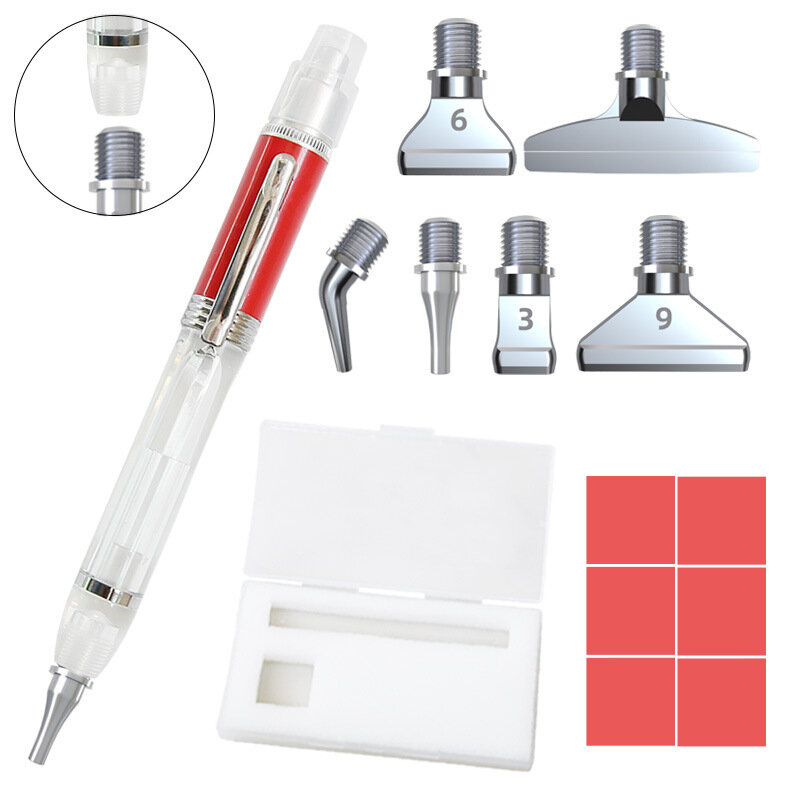 2026 Последняя модель алмазной живописи, светящаяся ручка для сверления, новая ручка с LED подсветкой, ночной металлический наконечник, набор инструментов для алмазной вышивки