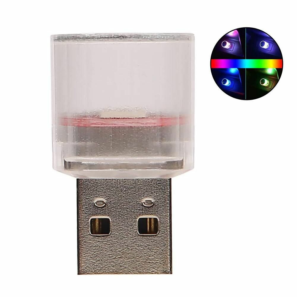 Мини-USB окружающее освещение для салона автомобиля Компьютер