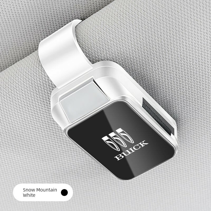 Держатель для очков белого цвета для автомобилей Buick, универсальное крепление на панели, надежная фиксация