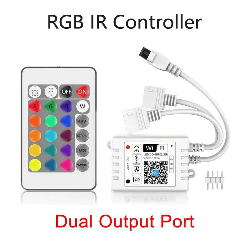 RGB контроллер светодиодной ленты Wi-Fi Bluetooth 24IR RGB Wifi Dual