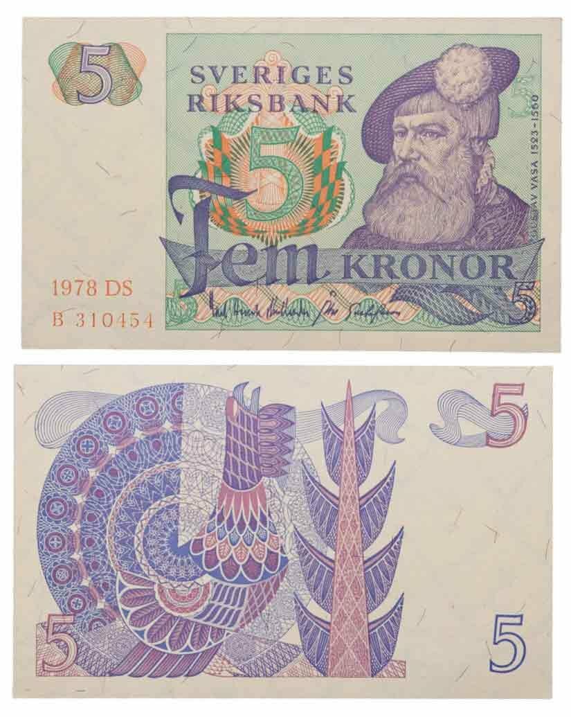 Швеция 5 крон 1978 года Pick 51d