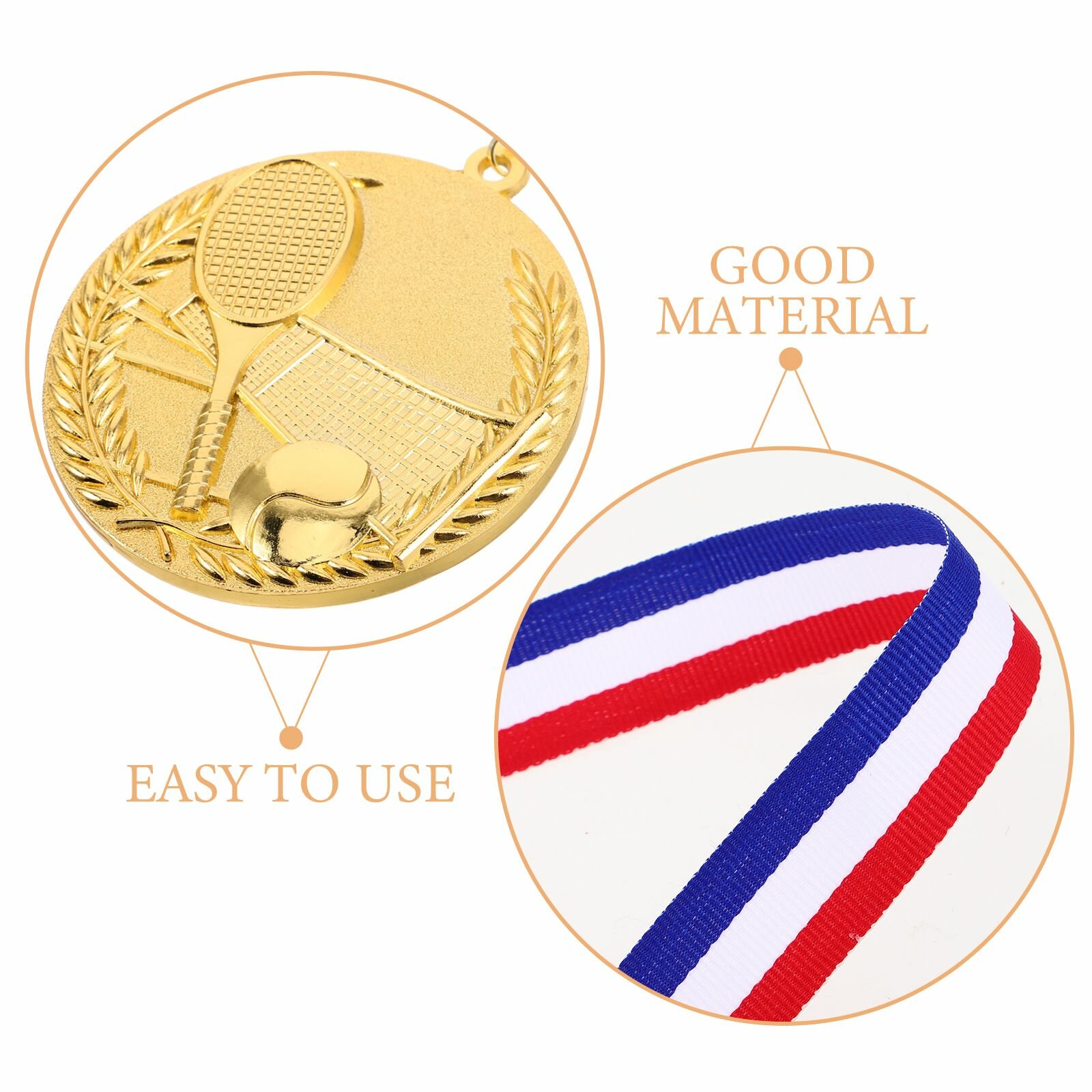 Медали Для Взрослых И Детей С Гравировкой Идеально Подходят Для Спортивных Соревнований По Теннису Размер 5.00X5.00X0.40Cm