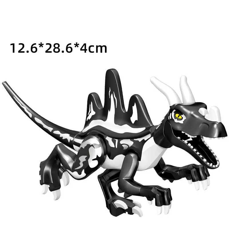 Блочный конструктор динозавр Raptor, черный, Dinosaur 43