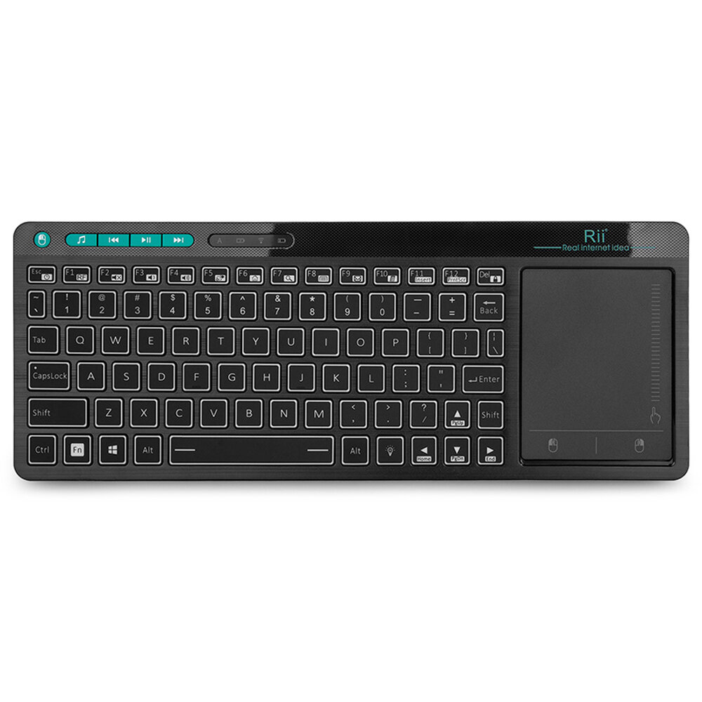Клавиатура Rii K18 Plus, беспроводная, с тачпадом и подсветкой, 83 клавиши