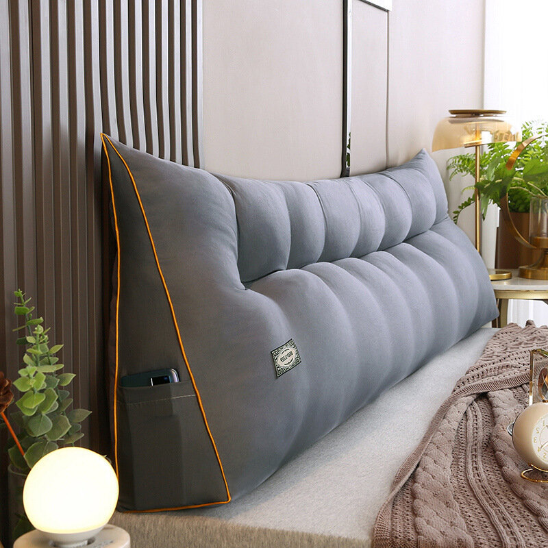 Подушка для кровати, длинная подушка для дивана, подушка для спальни, татами, мягкая упаковка, треугольная поддержка для талии, общежитие, односпальная, двуспальная, простая, строгая