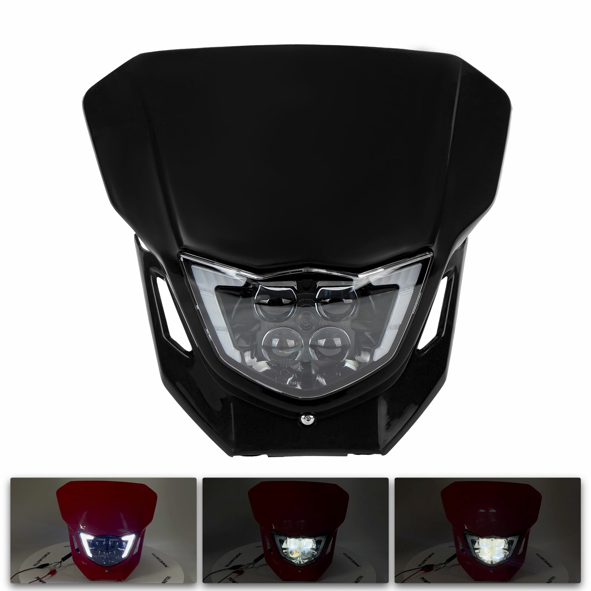 Светодиодные фары для мотоциклов, подходящие для внедорожных мотоциклов for Yamaha BSE Kayo WR YZ 250F 450 TT125 T2 Z4 MX