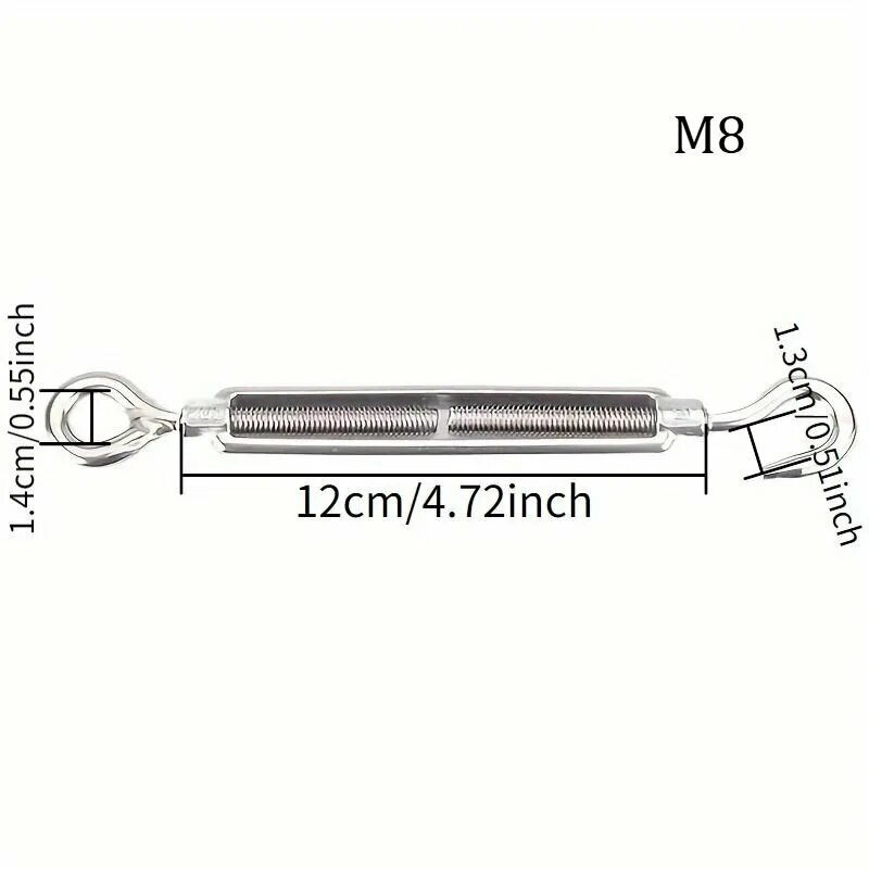 Талреп крюк-кольцо M6/M8/M10/M12 DIN 1480 нержавеющая сталь,1шт