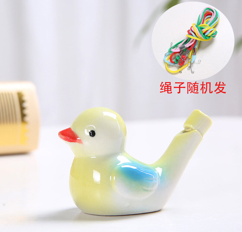 Детский свисток для птиц с водой, свисток с звуком птицы, подарок для детского сада, керамическая игрушка для птиц, водяной свисток для животных