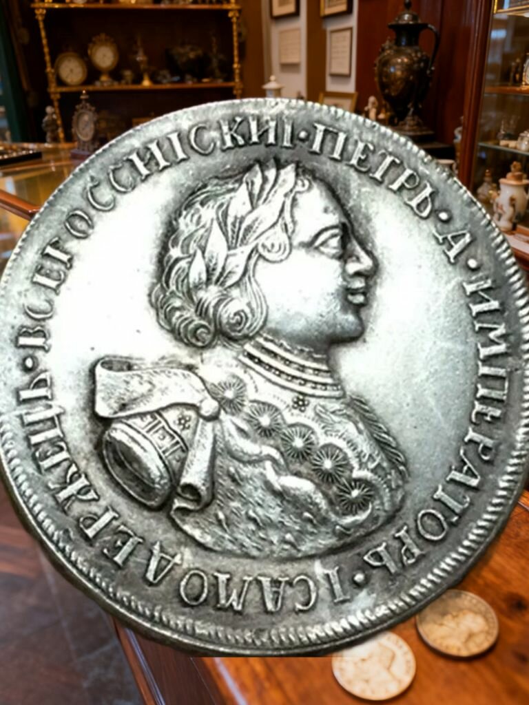 Монеты/Старинная русская монета 1723 года