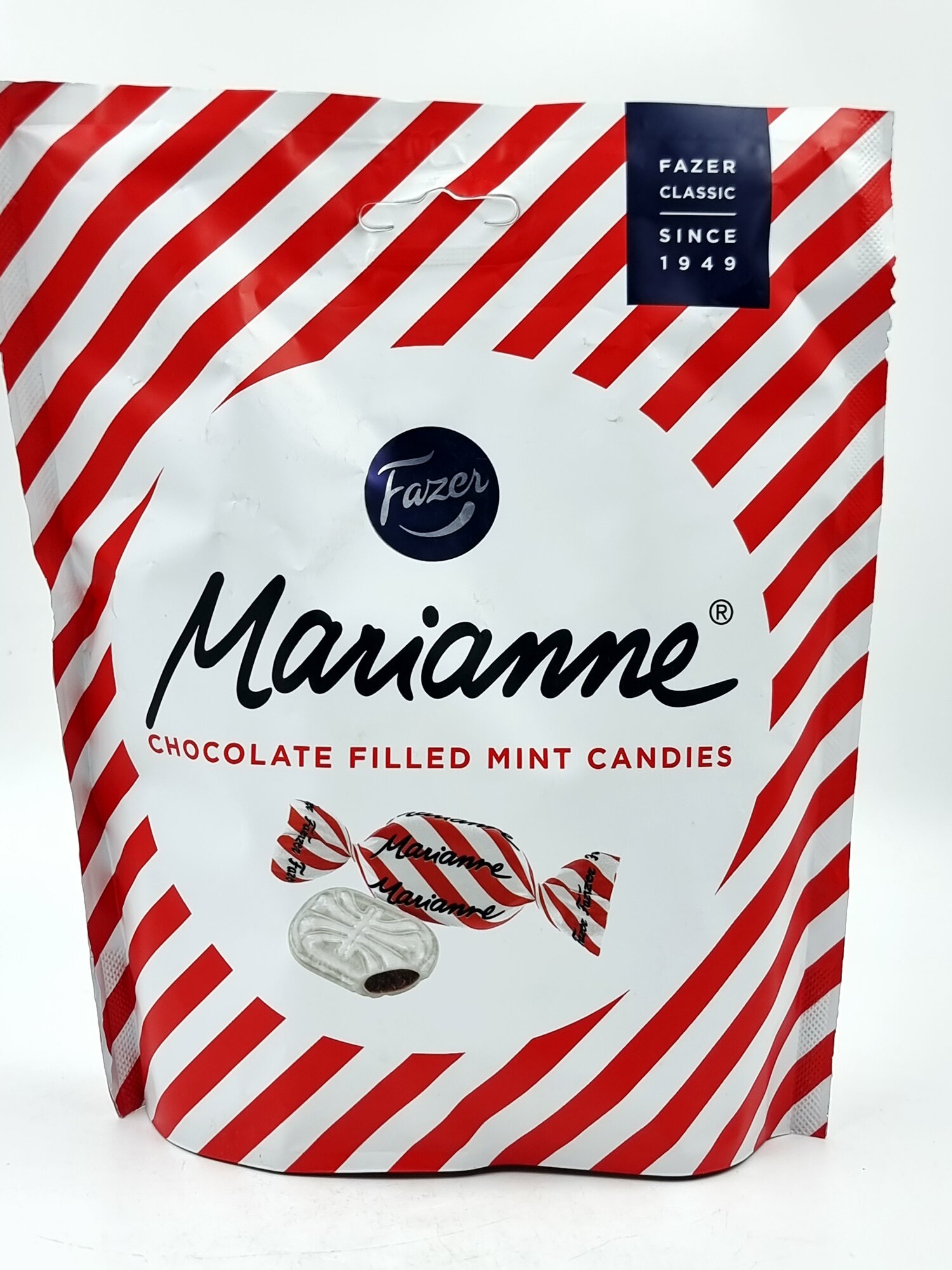 Конфеты Karl Fazer Marianne Мятная карамель с шоколадной начинкой 220 г (из Финляндии)
