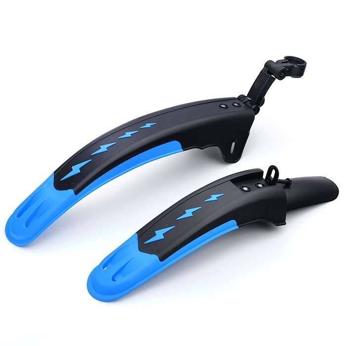 Набор велосипедных крыльев Oubaoloon 20-24" 085, пластик, цвет черно-синий (ZK-085-2)