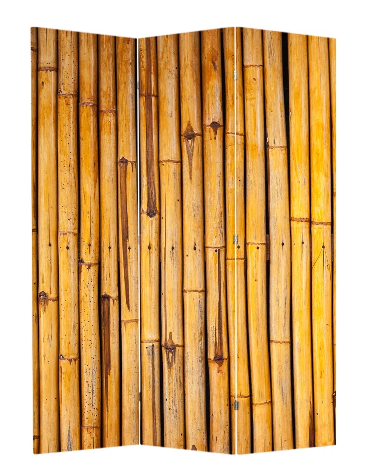 Ширма перегородка для зонирования «СКТ Бамбук» - 3, размер 180х135/45 см