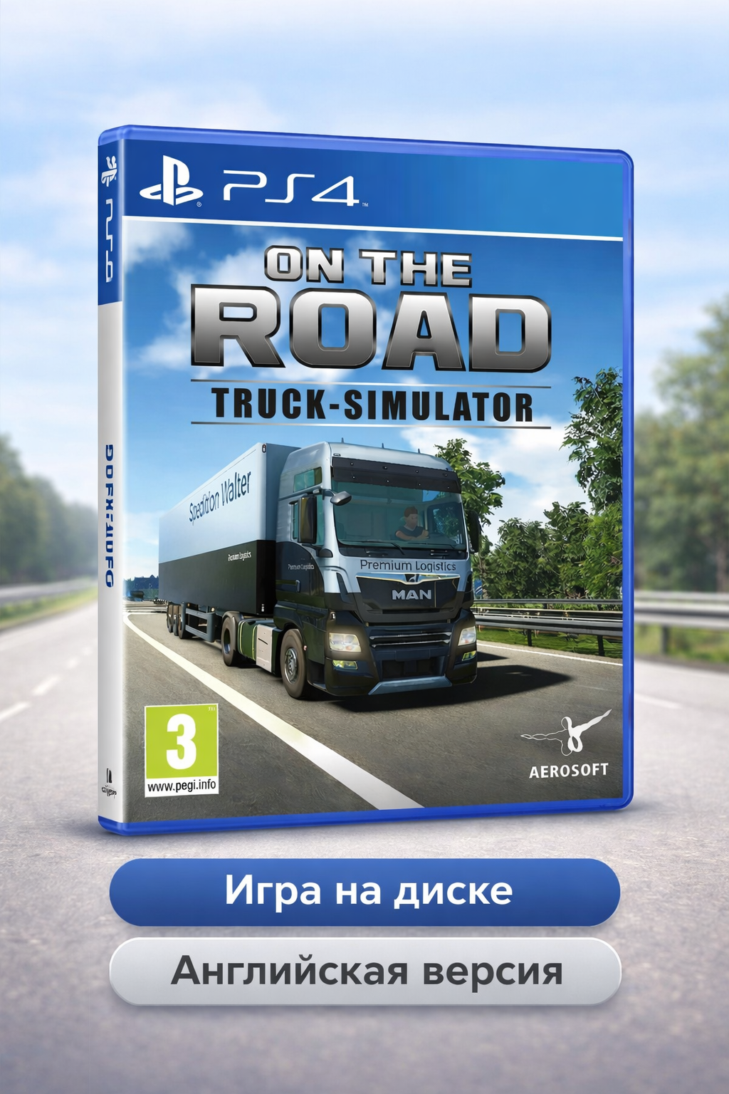 Игра On The Road Truck Simulator (PlayStation 4, Английская версия)