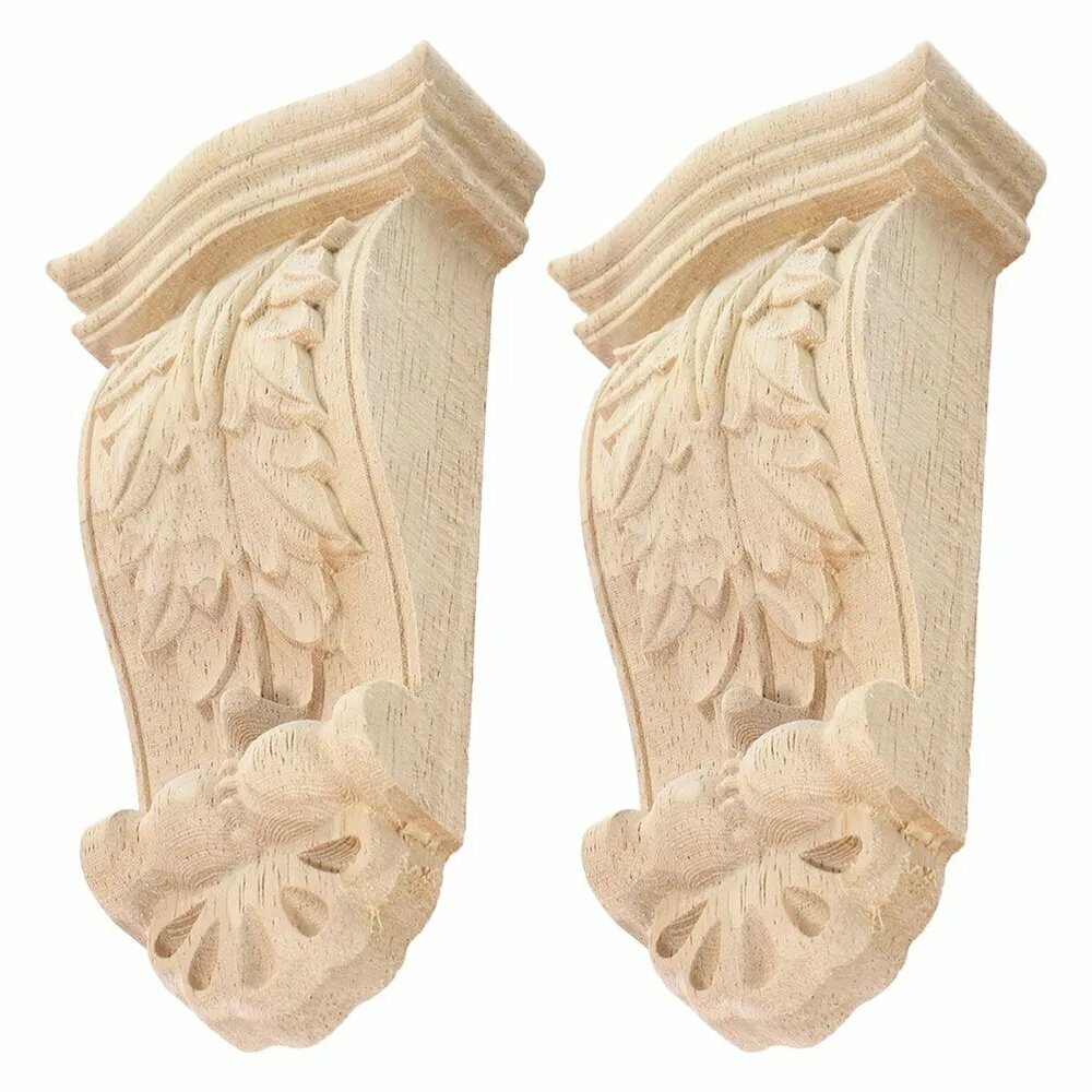 KNOW EASY-Декоративные Деревянные Консоли, 2 Шт, Бежевый Цвет, Европейский Классический Стиль, Для Поддержки Балок И Украшения Дома