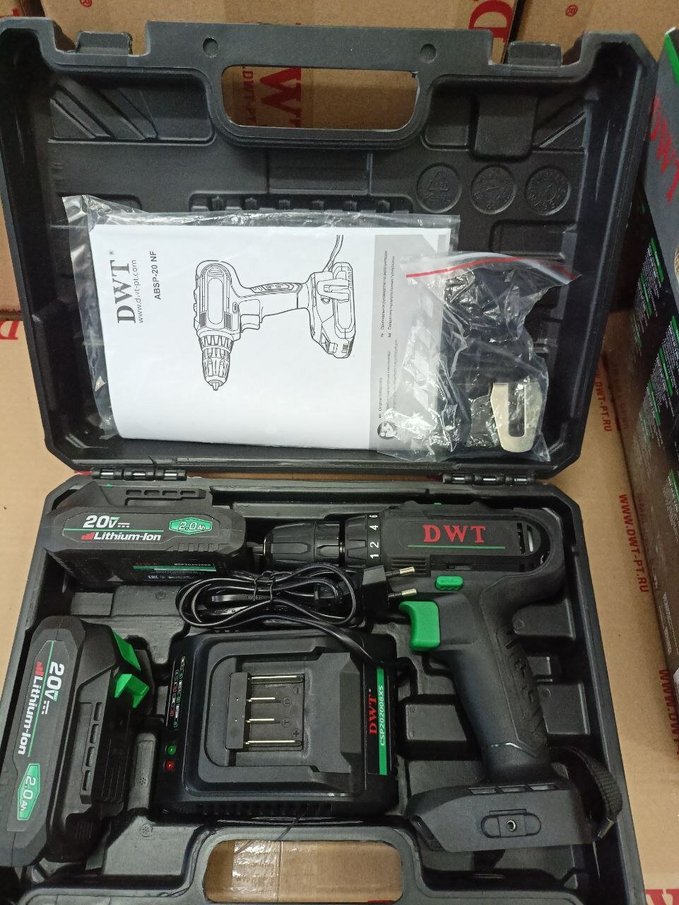 Аккумуляторная дрель-шуруповерт DWT ABSP-20 NF-2 BMC. Товар уцененный