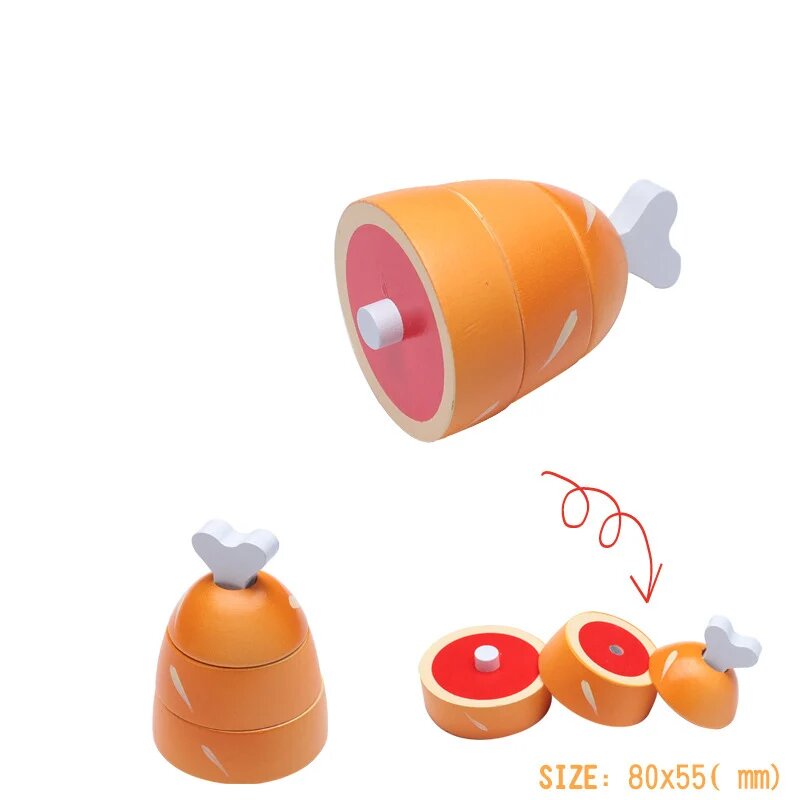 Деревянная игрушка-головоломка Морковь, оранжевый, A1