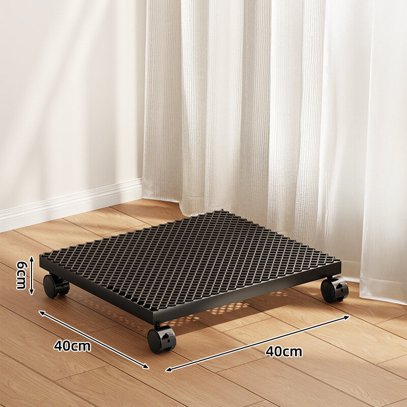 Подставка для цветочных горшков из железа, вертикальная ваза, прочная рама с колесами, передвижная стойка для хранения, подставка для горшечных растений на балконе