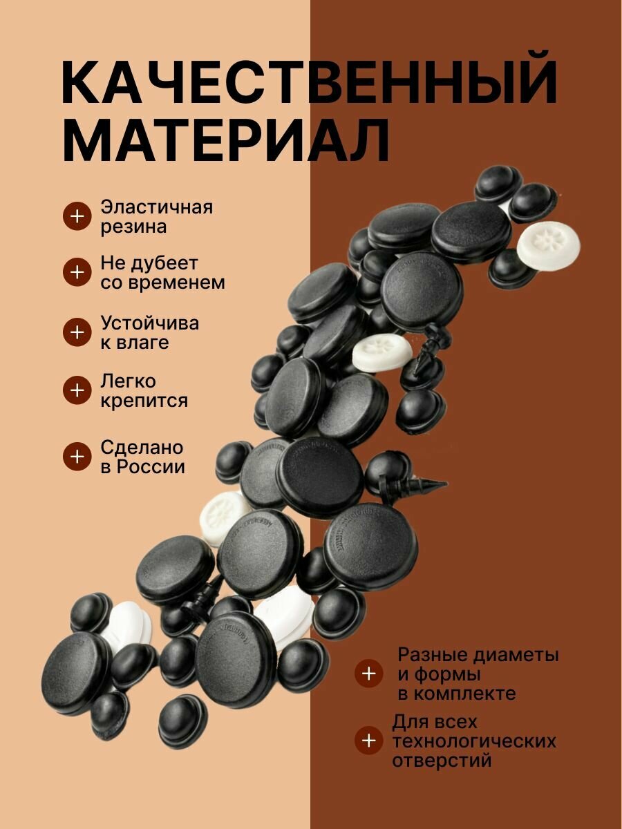 Комплект заглушек днища 1118