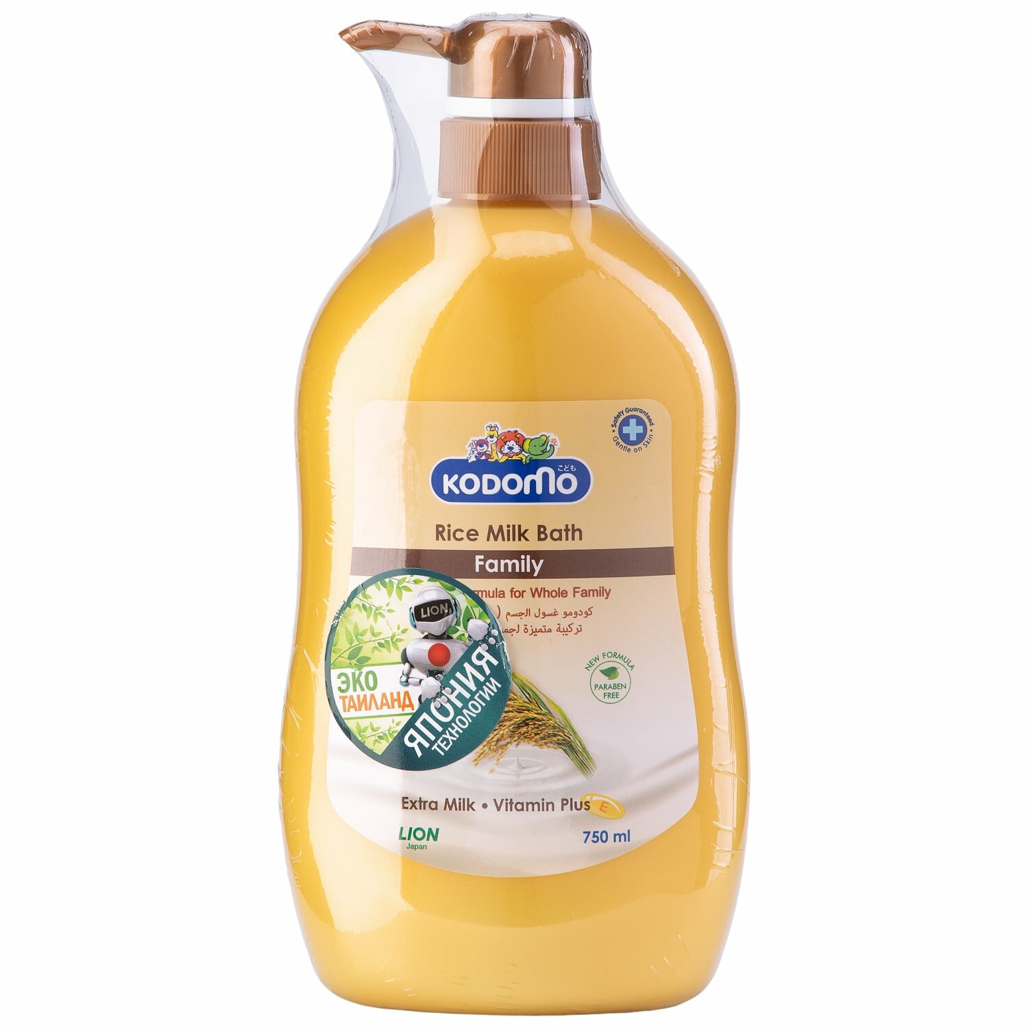 Lion Thailand Kodomo LION Thailand Крем-гель для душа "Рисовое молочко" 750 мл