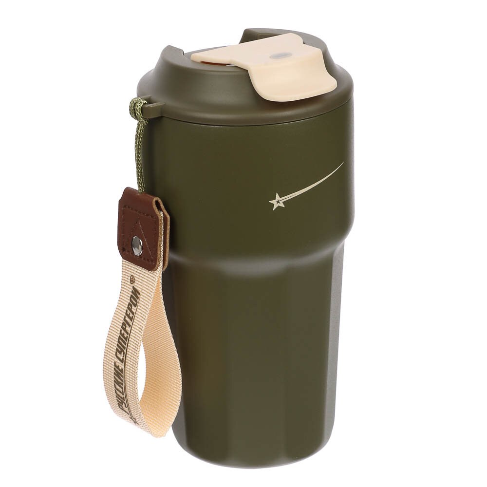 Термокружка для кофе и напитков 420 мл, нержавеющая сталь 18/10