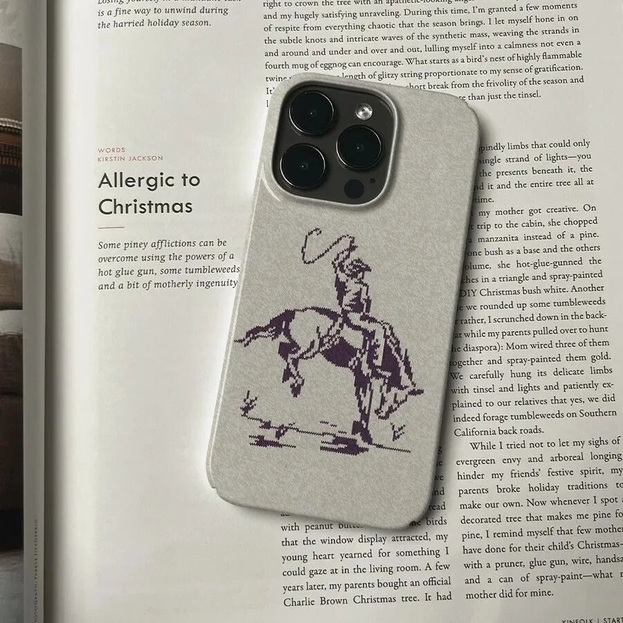 Винтажный ковбойский ретро-стиль с вышивкой, жирный и художественный чехол для телефона для iPhone13