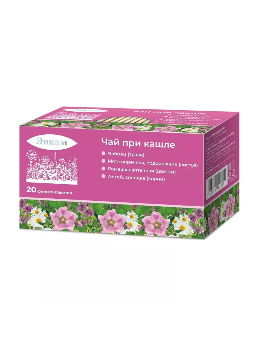 Эвкам Чай при кашле, фиточай, 1.5 г, 20шт.