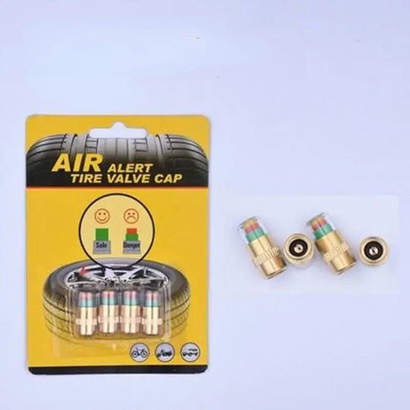 4 шт. индикатор давления в автомобильных шинах, манометр в шинах, индикатор 4pcs All copper